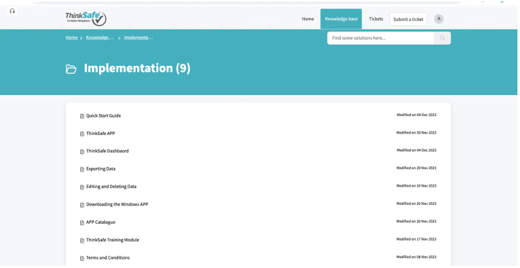 Portal | ThinkSafe Global